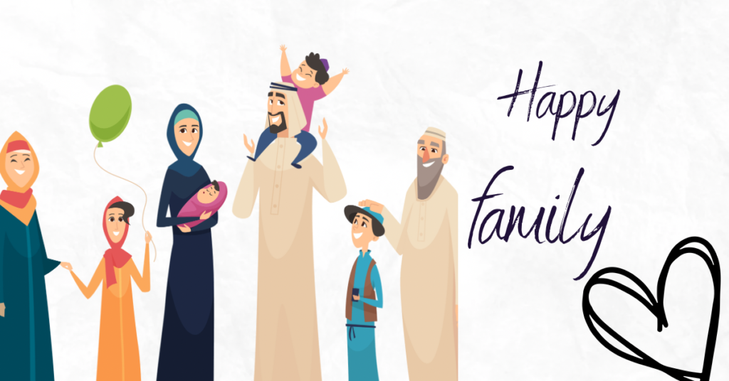 Family members in Arabic. - Mezan Institute